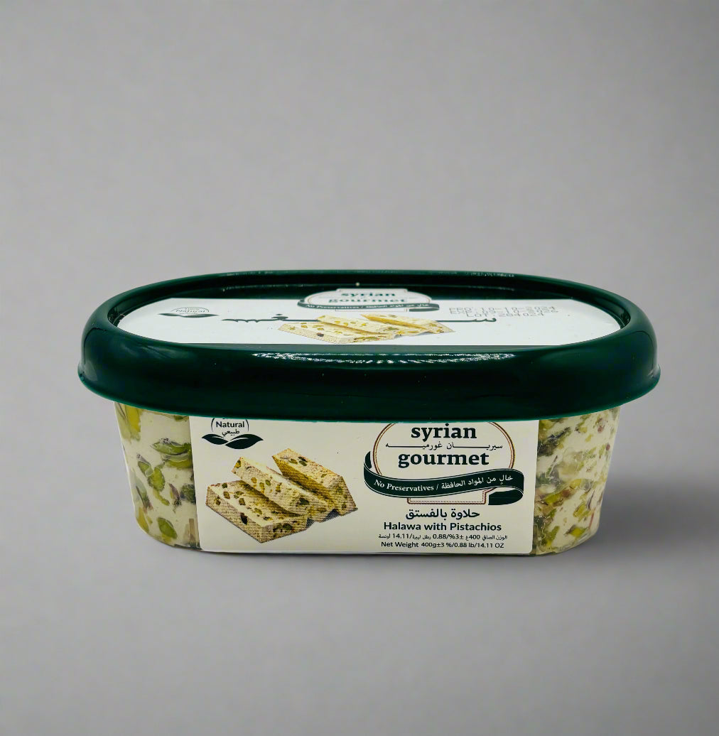 Syrian Gourmet Halawa with Pistachios, 400 Grams – Chinook Cheese